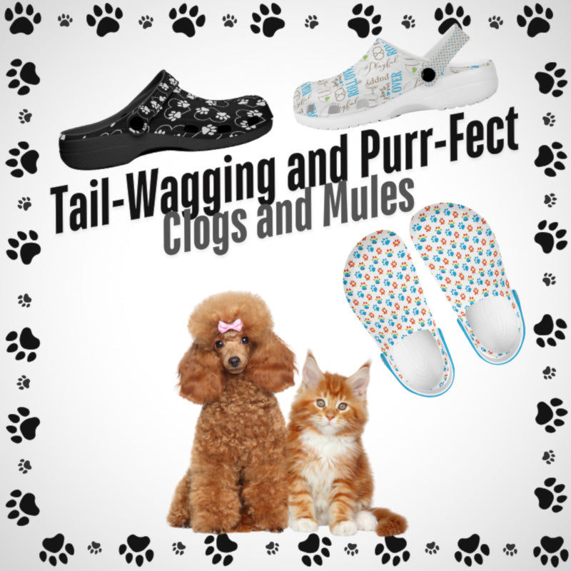 Tail-Wagging and Purr-Fect Pet Clogs and Mules – Created 4U Creations